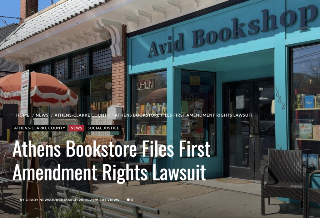 ANNOTATED: Athens Bookstore Files First Amendment Rights Lawsuit — Grady Newsource